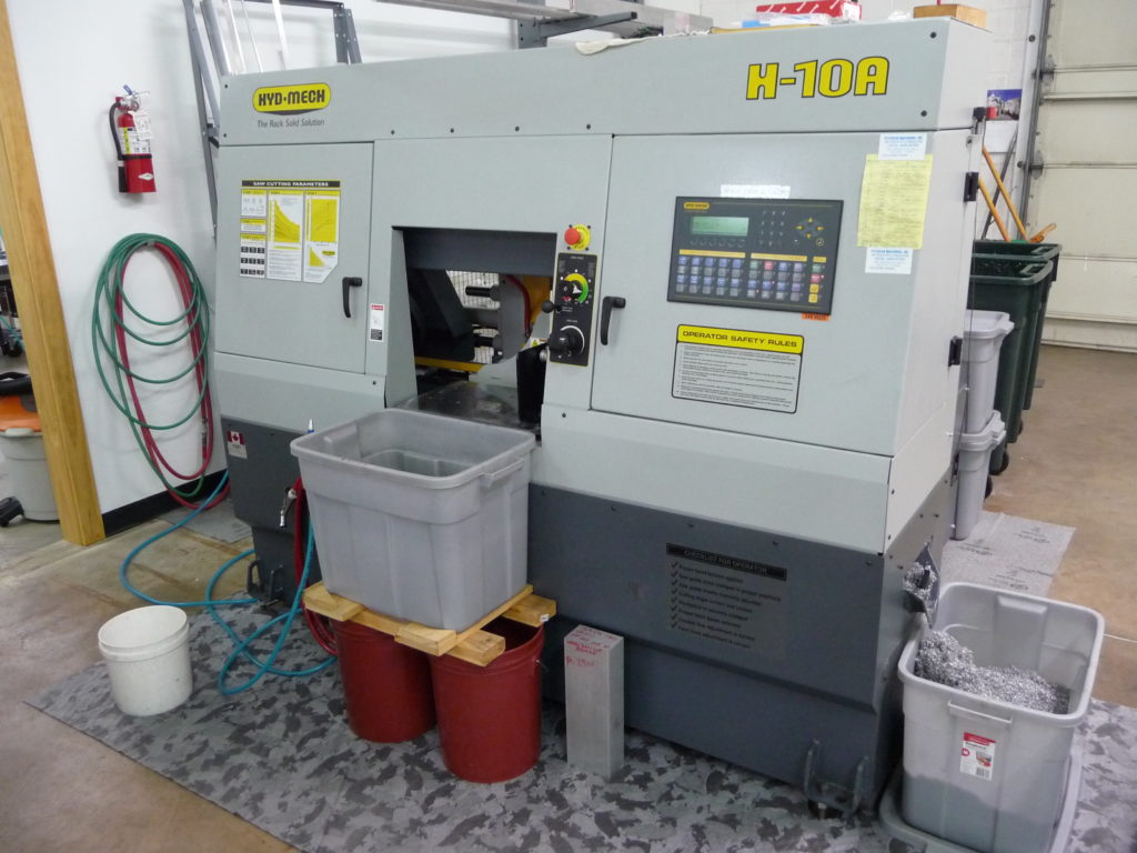 HydMech H-10A Automatic Horizontal Band Saw - Peterson Machining Inc.